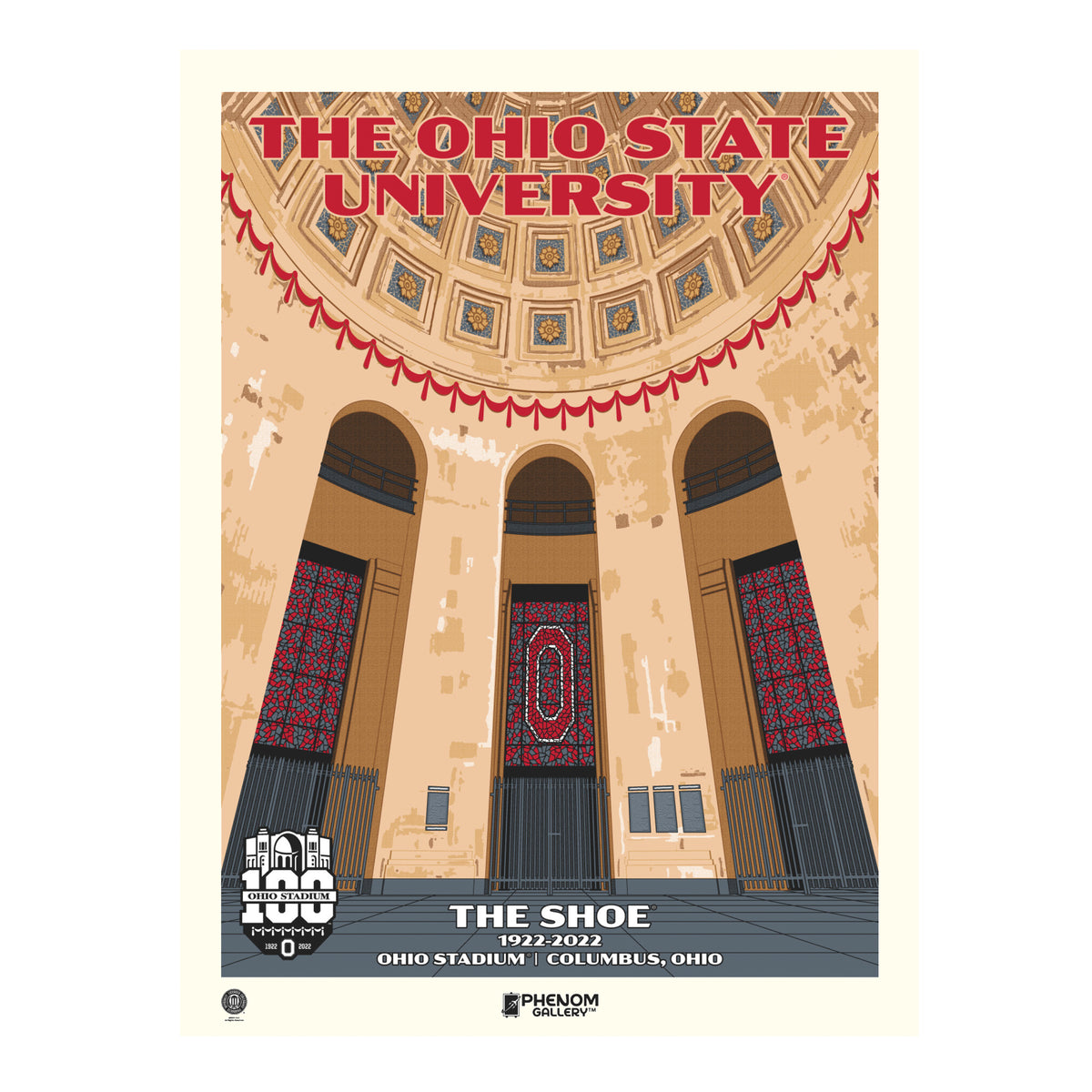Ohio State Buckeyes The Shoe Anniversary 18"x 24" Deluxe Framed ...